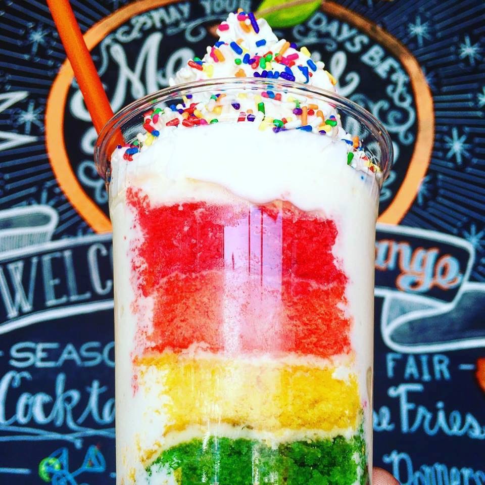 Lucie's Rainbow Shake at Big Orange | Rock City Eats